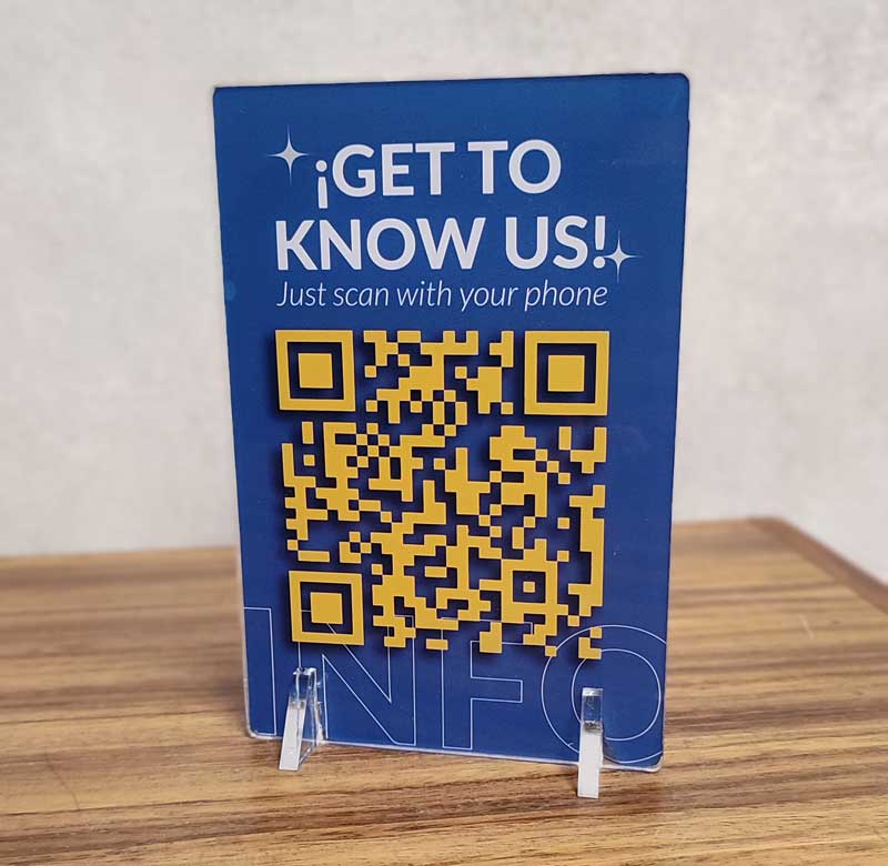 Letrero de acrílico para escritorio | Print PV